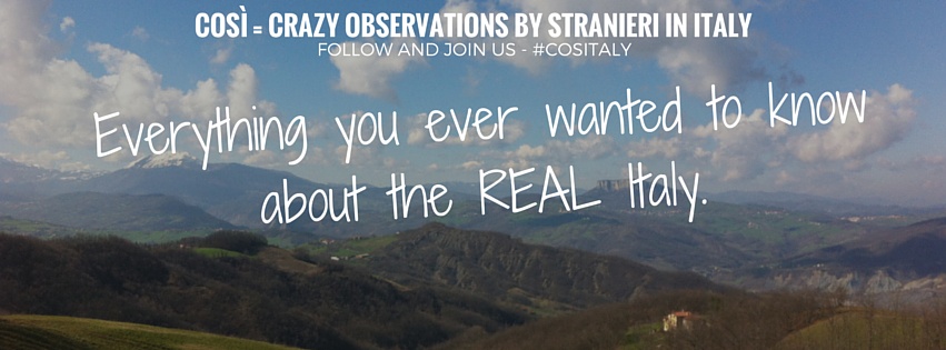 COSÌ | Married to Italy